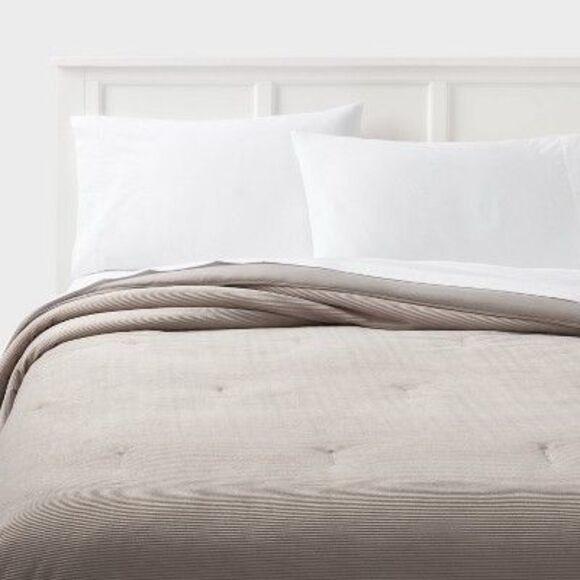Room Essentials | Bedding | Room Essentials Corduroy Comforter Solid ...